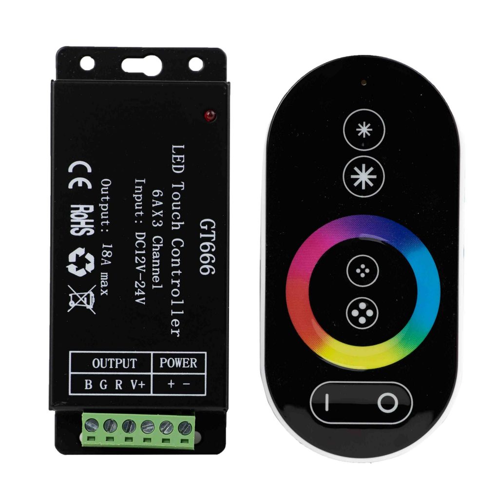 STEROWNIK LED RGB RF C-01 216W LL0189 - producent oświetlenia LED